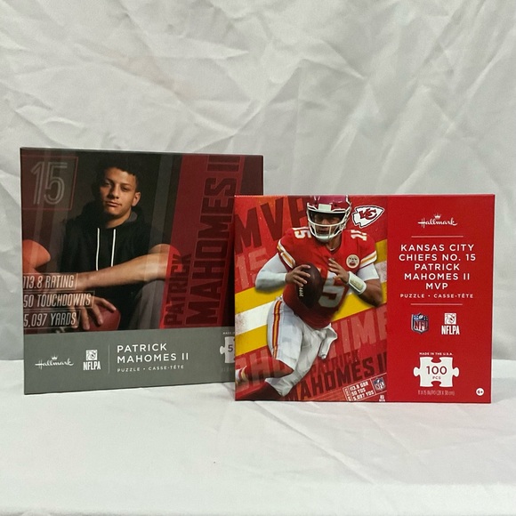 Hallmark | Games | Patrick Mahomes Puzzle Lot Kansas City Chiefs Mvp 55 ...